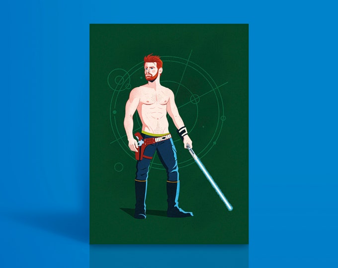 Star Wars Jedi Survivor Shirtless Cal Kestis Art Print - Etsy