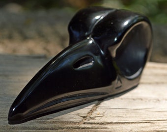 Crystal Raven Head - Etsy
