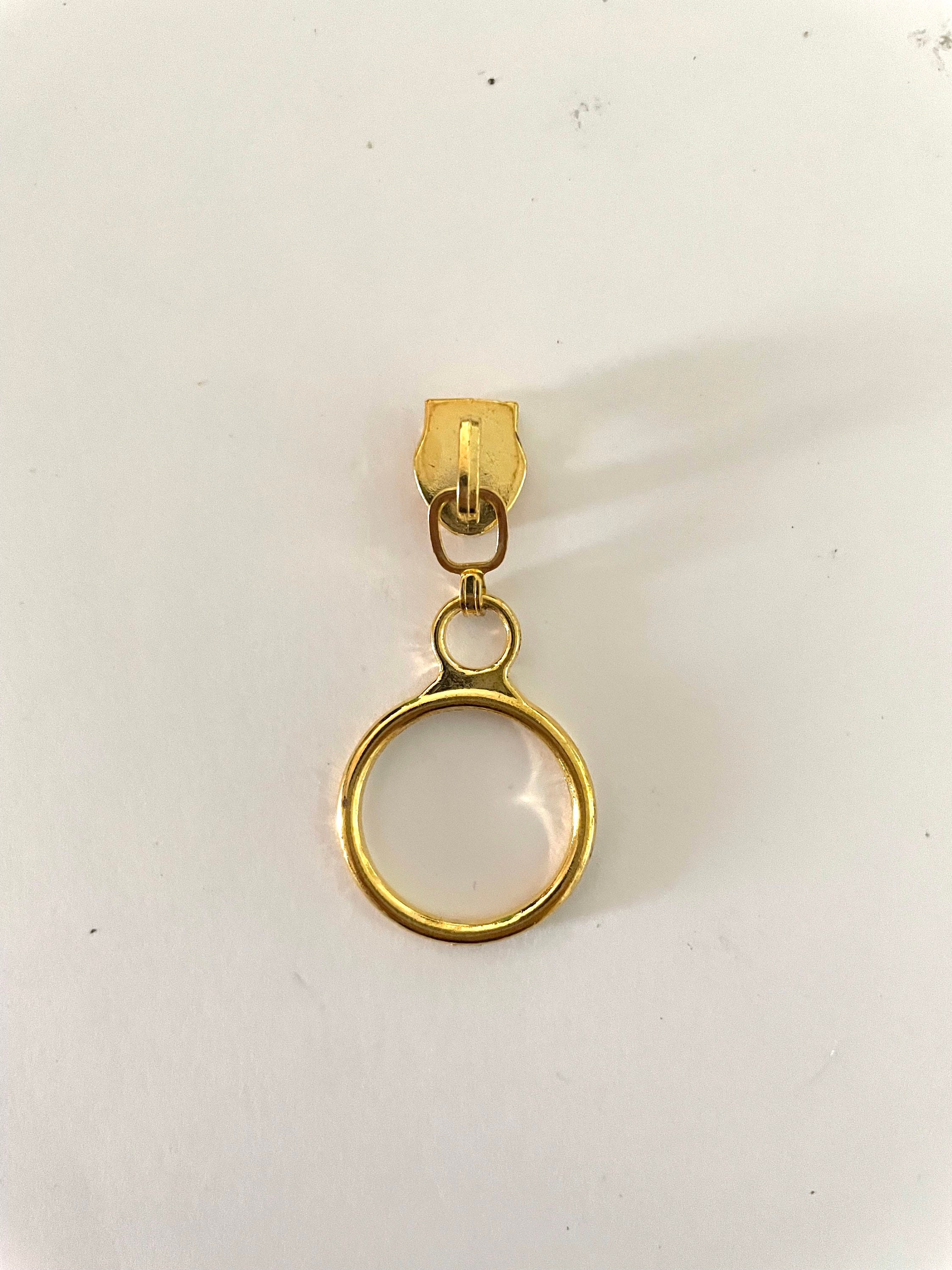 Size 5 Zipper Pull Ring Gold - Etsy