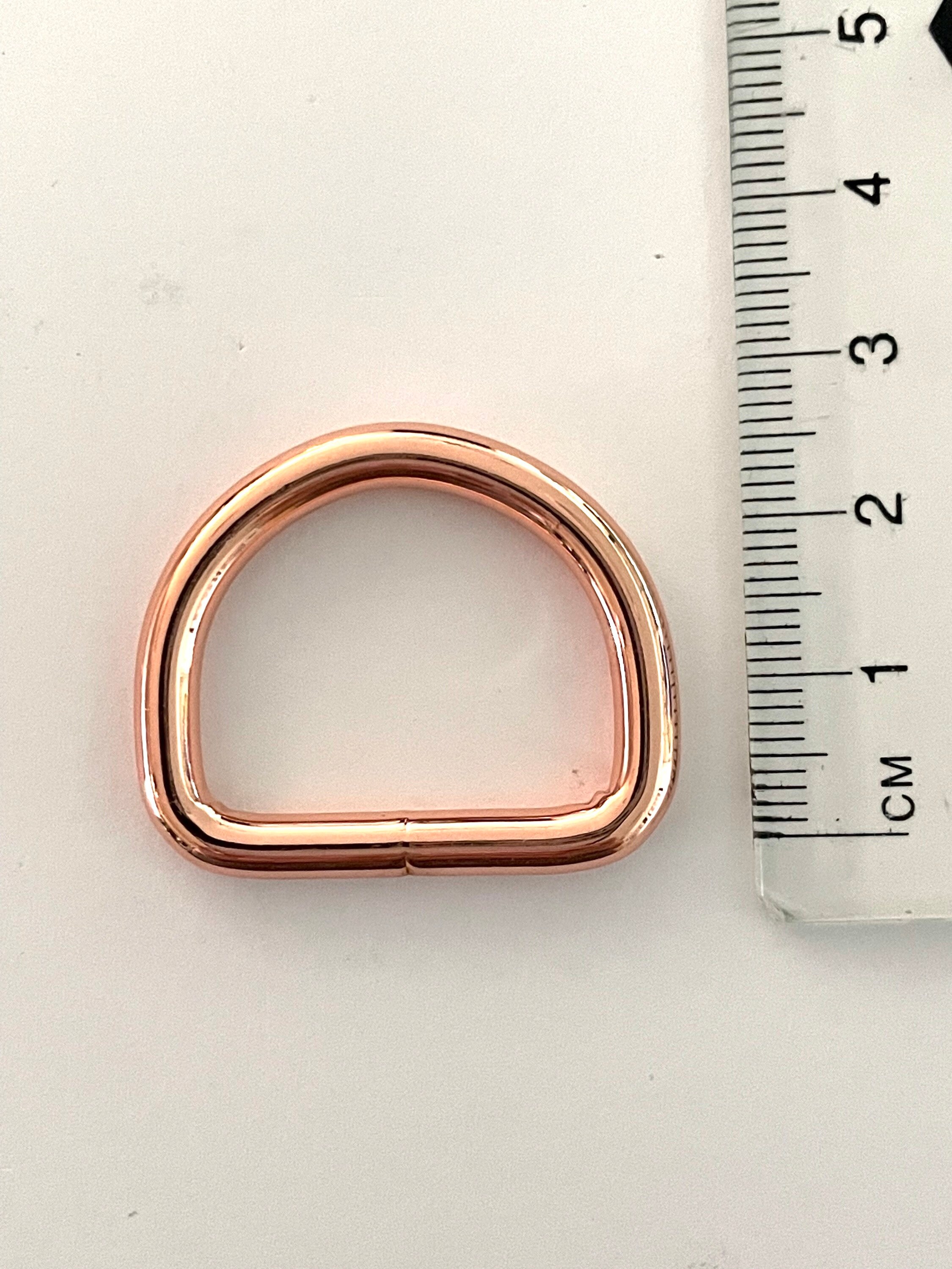 Anillos en D de 1 pulgada (4 mm de grosor) en arco iris iridiscente ...