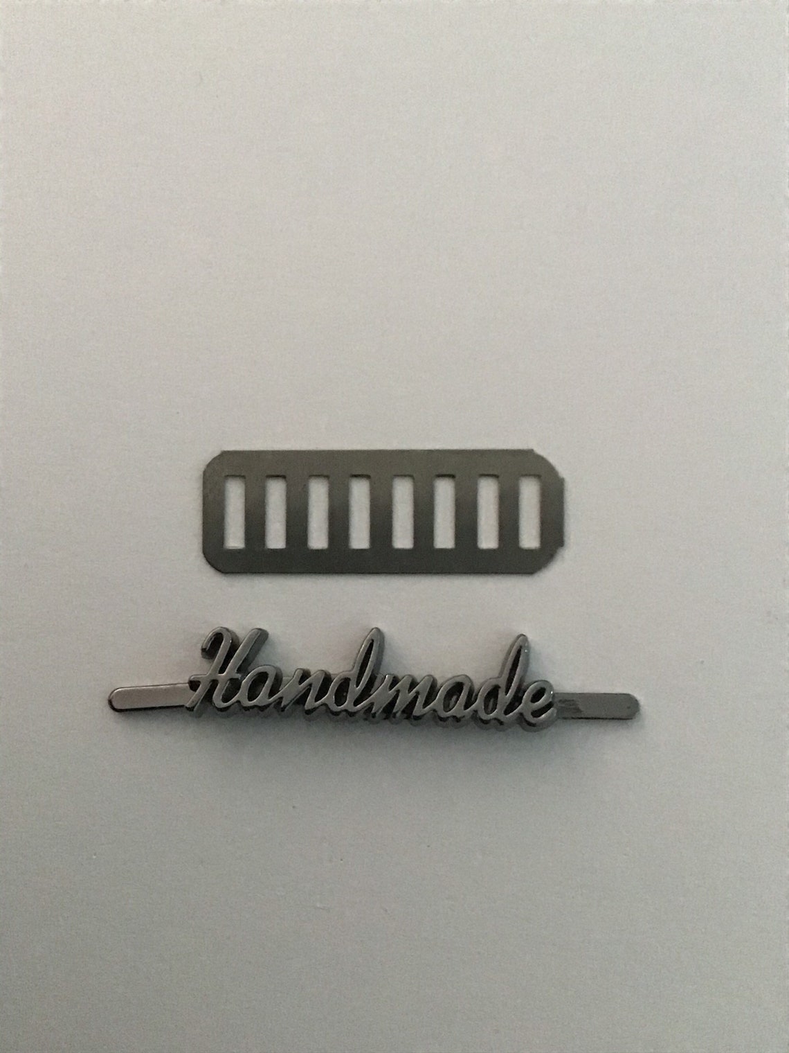 Handmade Script Brad Badge for Handbag Making - Etsy