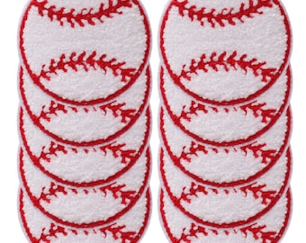 Baseball Chenille Patch Large Baseball Iron on Patch Iron on Chenille ...