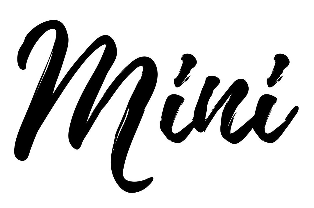 Mini - SVG File - Etsy