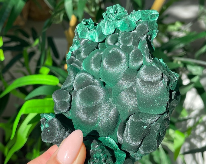 AAA Grade Velvet Botryoidal Malachite Specimen .540kg/ Cats Eye Raw ...
