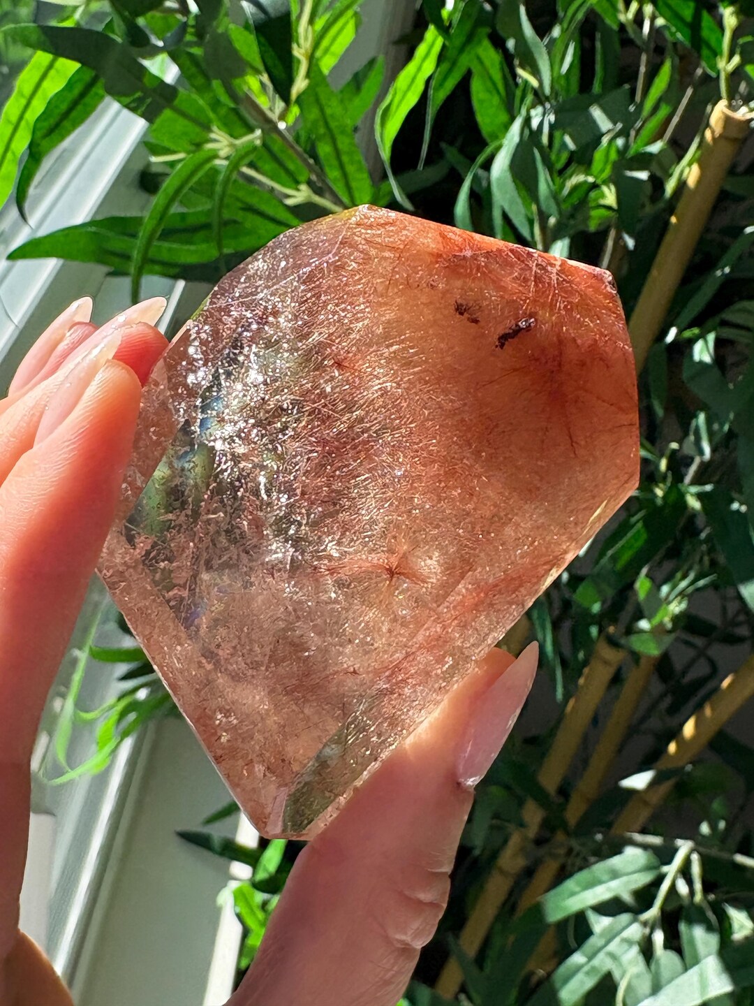 Red Hair Rutilated Quartz Freeform / AAA Grade Rare Rutile Included ...