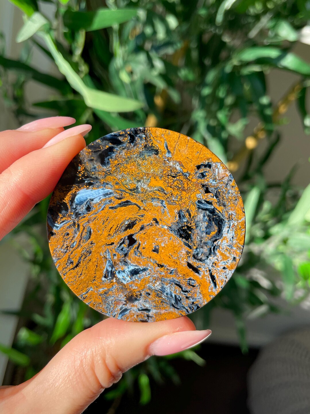 Natural Pietersite Round Disc 60mm / Large Gemstone Cabochon / Rare ...
