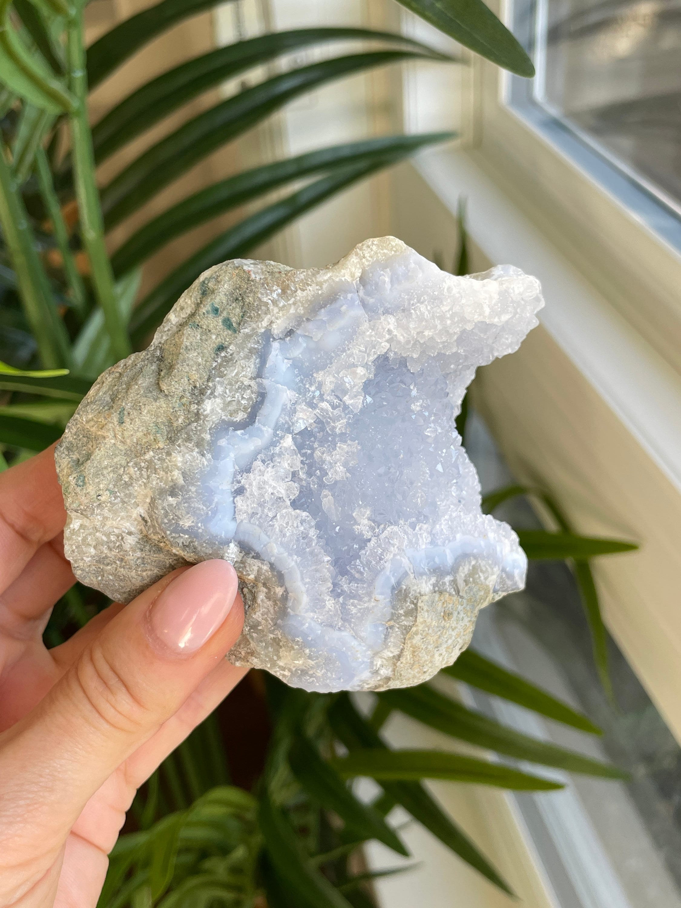 Raw Druzy Blue Lace Agate Blue Chalcedony, Druzy Quartz Crystal Geode ...