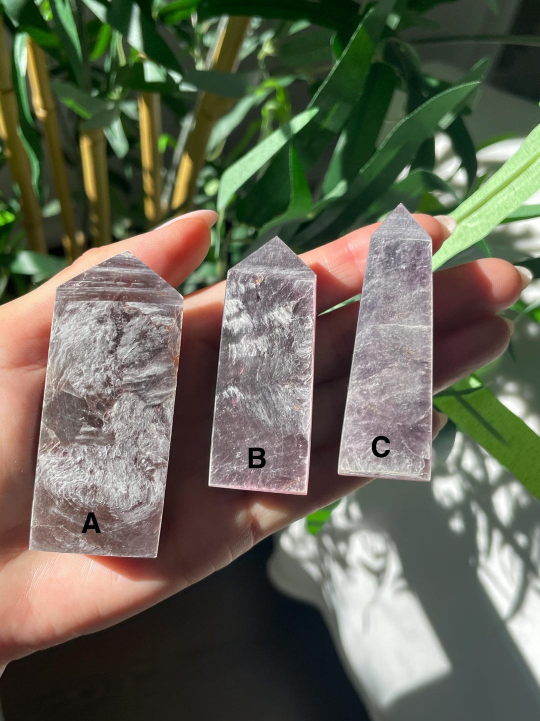 Gem Lepidolite Tower ONLY 1 LEFT "a" / Flashy Purple Lithium Mica ...