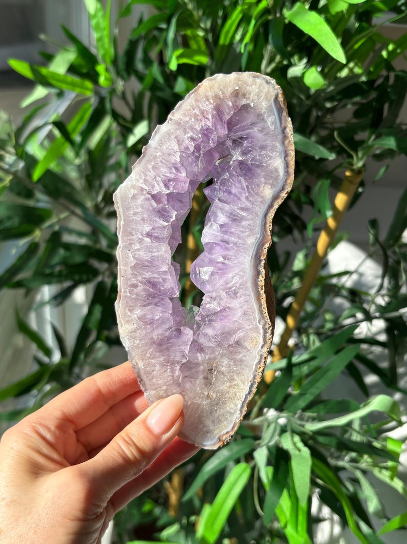 Amethyst Portal With Spinning Stand / Natural High Quality Purple Druzy ...