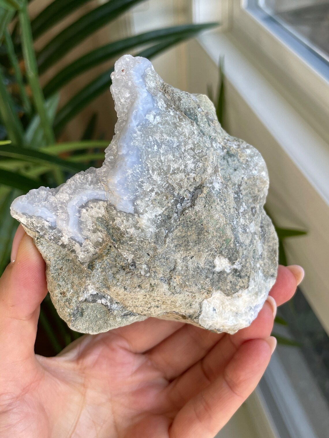 Raw Druzy Blue Lace Agate Blue Chalcedony, Druzy Quartz Crystal Geode ...