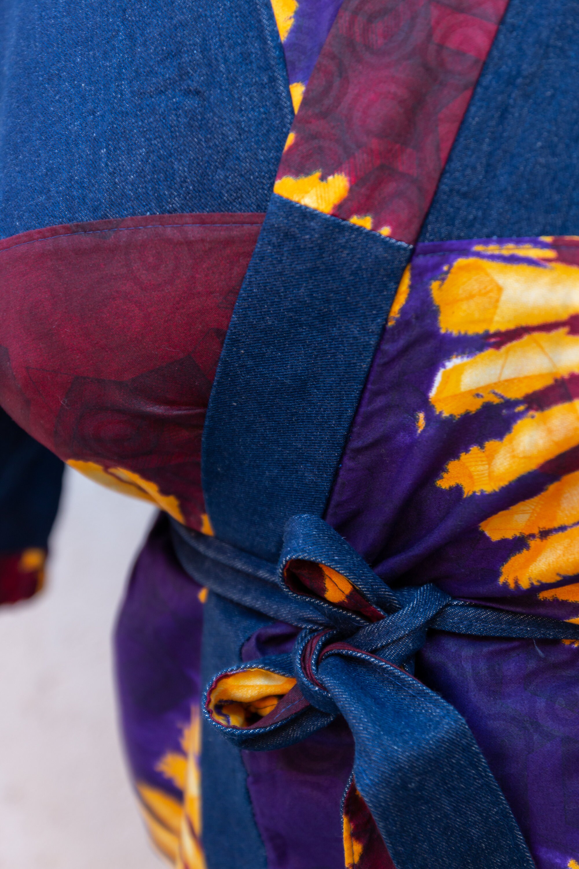 Kimono Jacket in Denim and Wax UNIQUE PIECE - Etsy