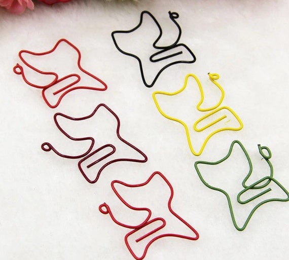 12 Cat Shaped Paper Clips Kitty Cat Clips School Supplies | Etsy