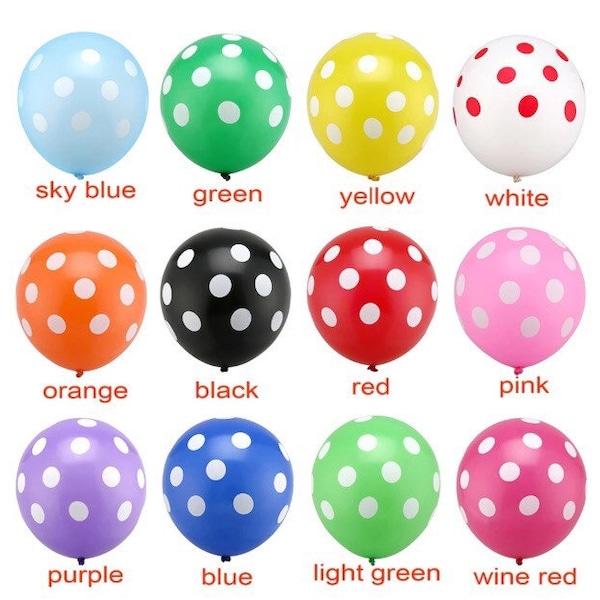 Polka Dot Balloons - Etsy