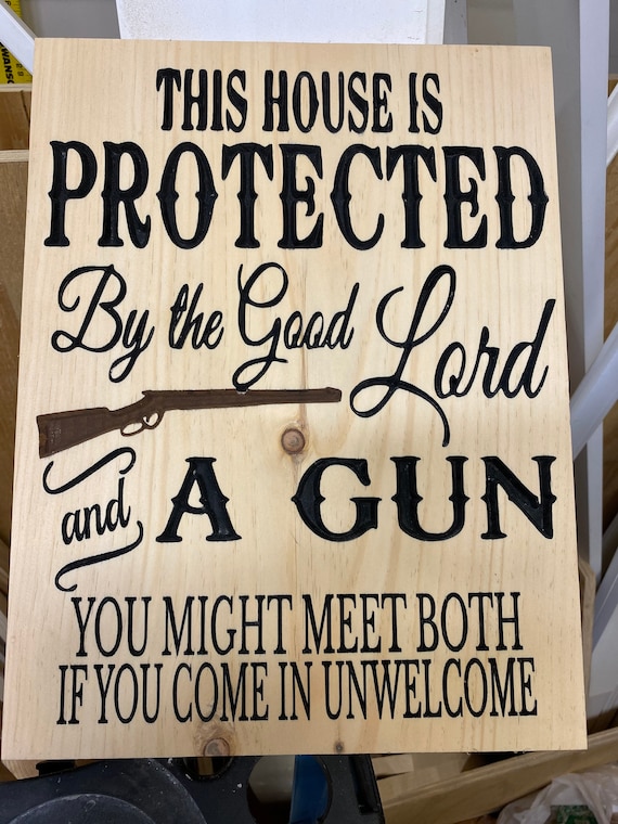 This House is Protected Sign | Etsy