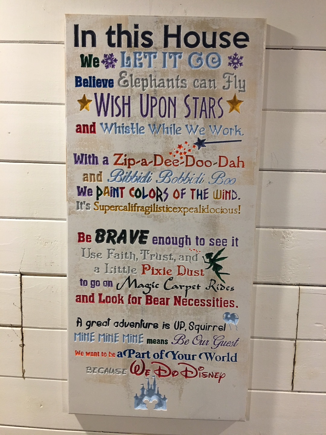 Disney in This House Sign - Etsy