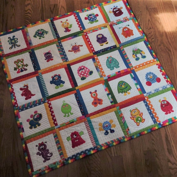 Monster Quilt - Etsy