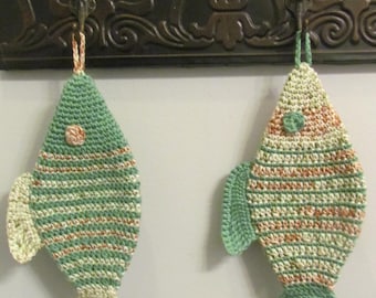 Fish Potholder Crochet Pattern Fish Trivet Crochet Pattern PDF Instant ...