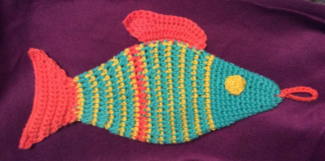 Fish Pot Holder Crochet Pattern - Etsy Denmark