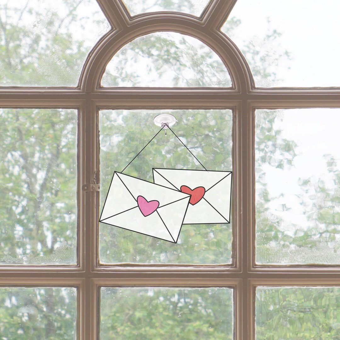 Valentine Heart Envelopes Stained Glass Pattern - Etsy