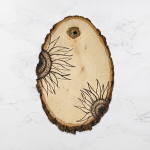 Sparkle Sunflower Wood Burning | Wood Burning Art | Pyrography | Rustic ...
