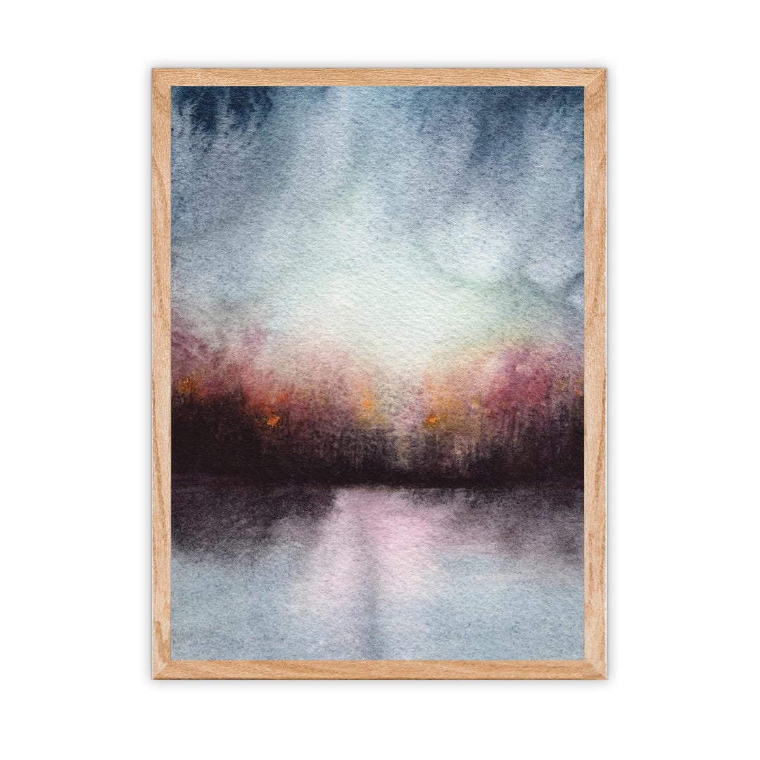 Watercolor Horizon Line Print | 5x7" Art Print, Watercolor Painting ...