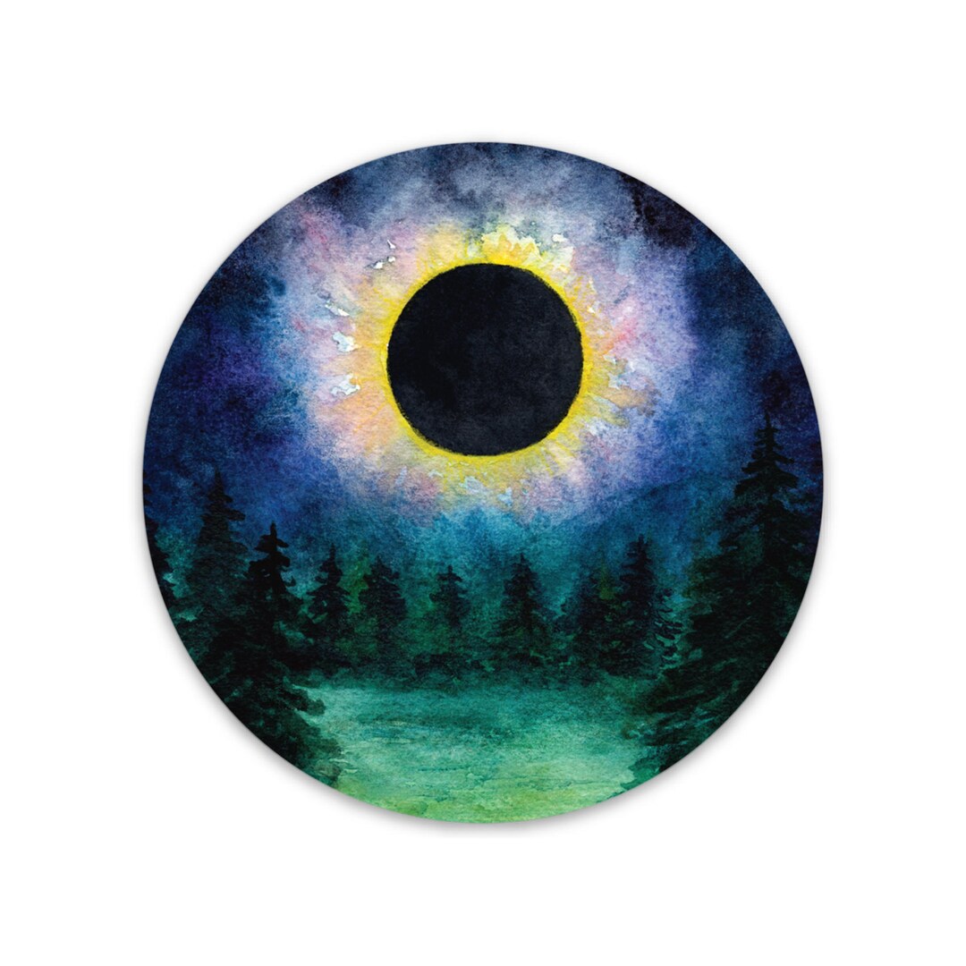Solar Eclipse Sticker | 3" Vinyl Sticker, 2024 Total Solar Eclipse ...