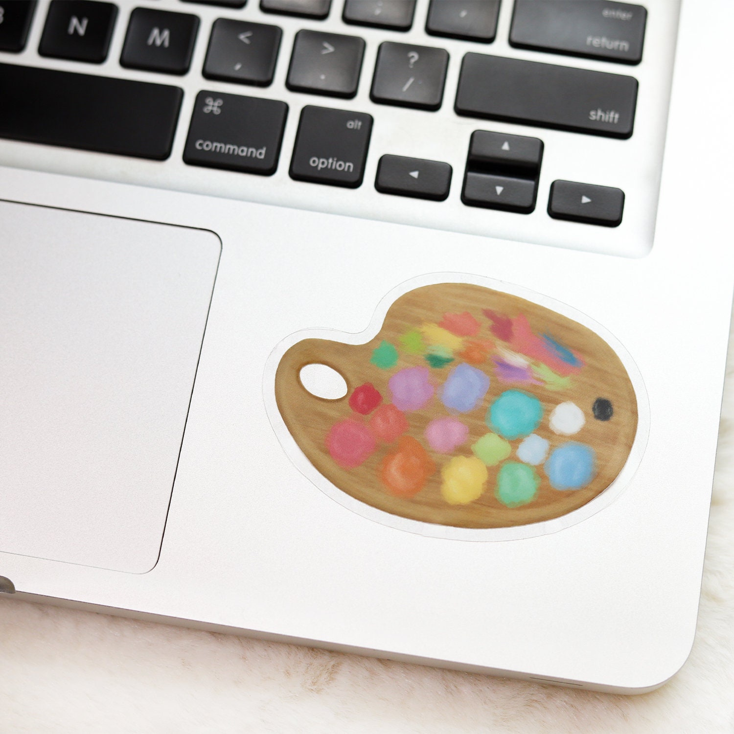 Clear Paint Palette Sticker Vinyl Sticker, Painters Palette, Artsy ...