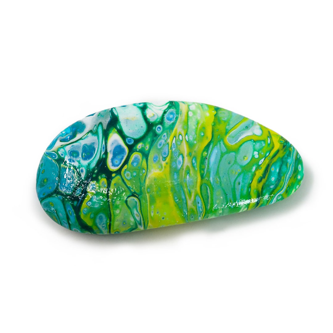 Acrylic Poured Painted Rock Painted Rock Garden Stone Rock - Etsy