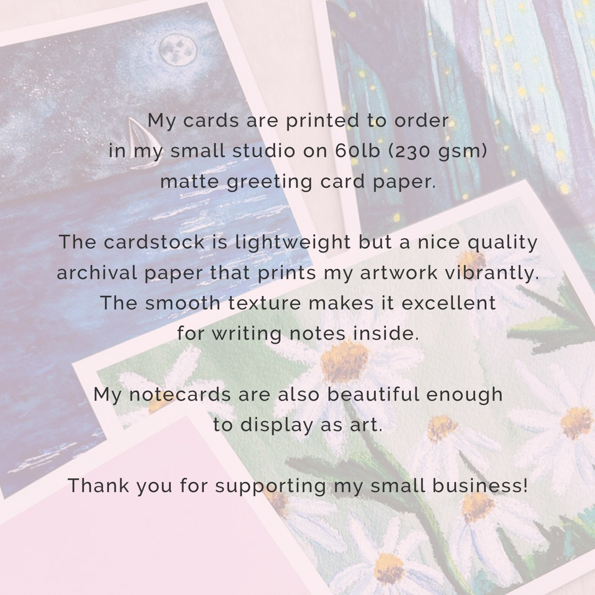 Moon and Stars Card | Watercolor Full Moon Cards, Card for Moon Lovers ...