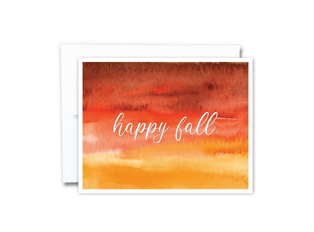 Happy Fall Greeting Card | Happy Fall Card, Fall Season, Autumn ...