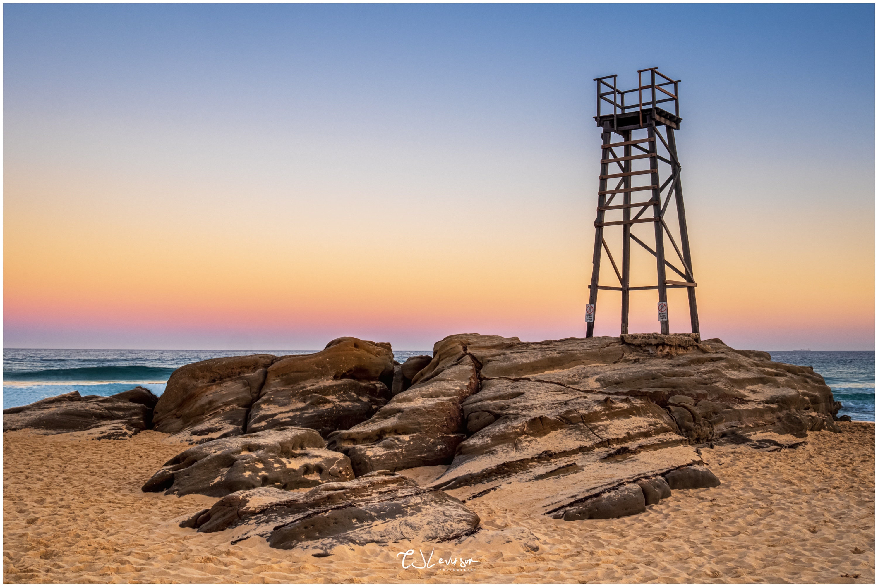 Redhead Beach and Shark Tower - Original Photograph - Etsy