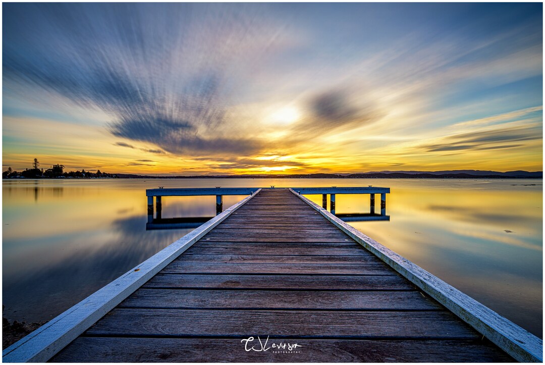 Squid's Ink Jetty Sunset - Original Photograph - Etsy Australia