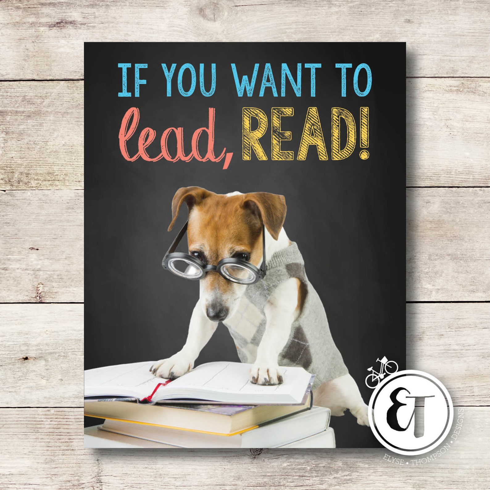 Chalkboard Reading Posters - Etsy