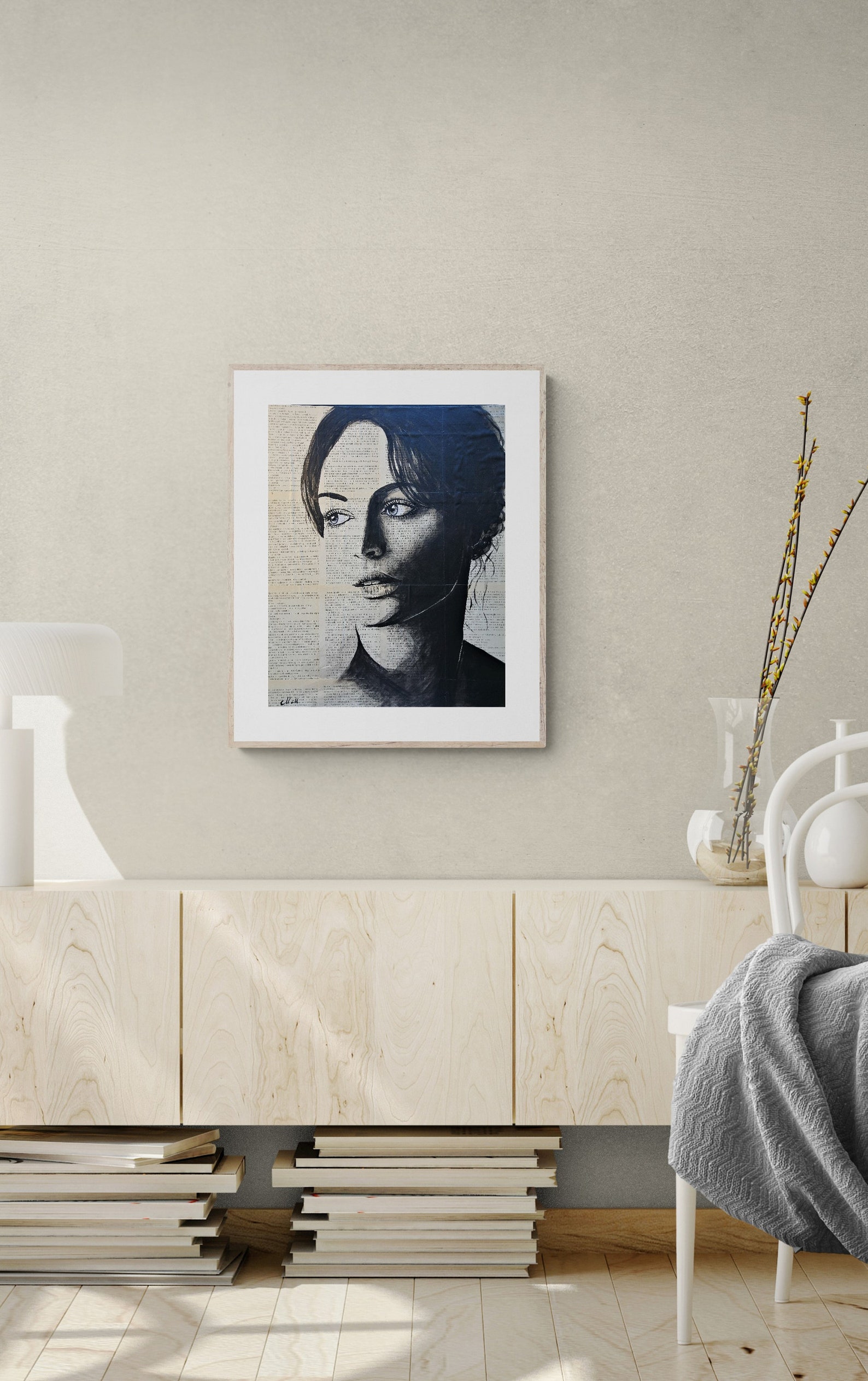 Book Cover Art Newspaper Art Mixed Media Art Black and - Etsy