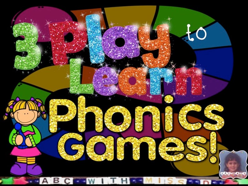 3 Printable Phonics Games Educational Game Classroom Etsy