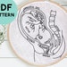DIY Pregnancy Anatomy Embroidery Fetus in Utero Pattern PDF - Etsy