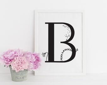 Printable letter b | Etsy