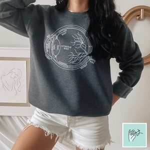 Eye Anatomy Sweatshirt, Eyeball Sweatshirt, Eye Sweatshirt, Optometry ...