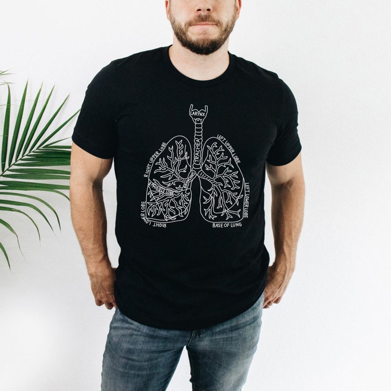 Lung Anatomy Shirt, Lungs Anatomy Shirt, Medical Student Shirt ...