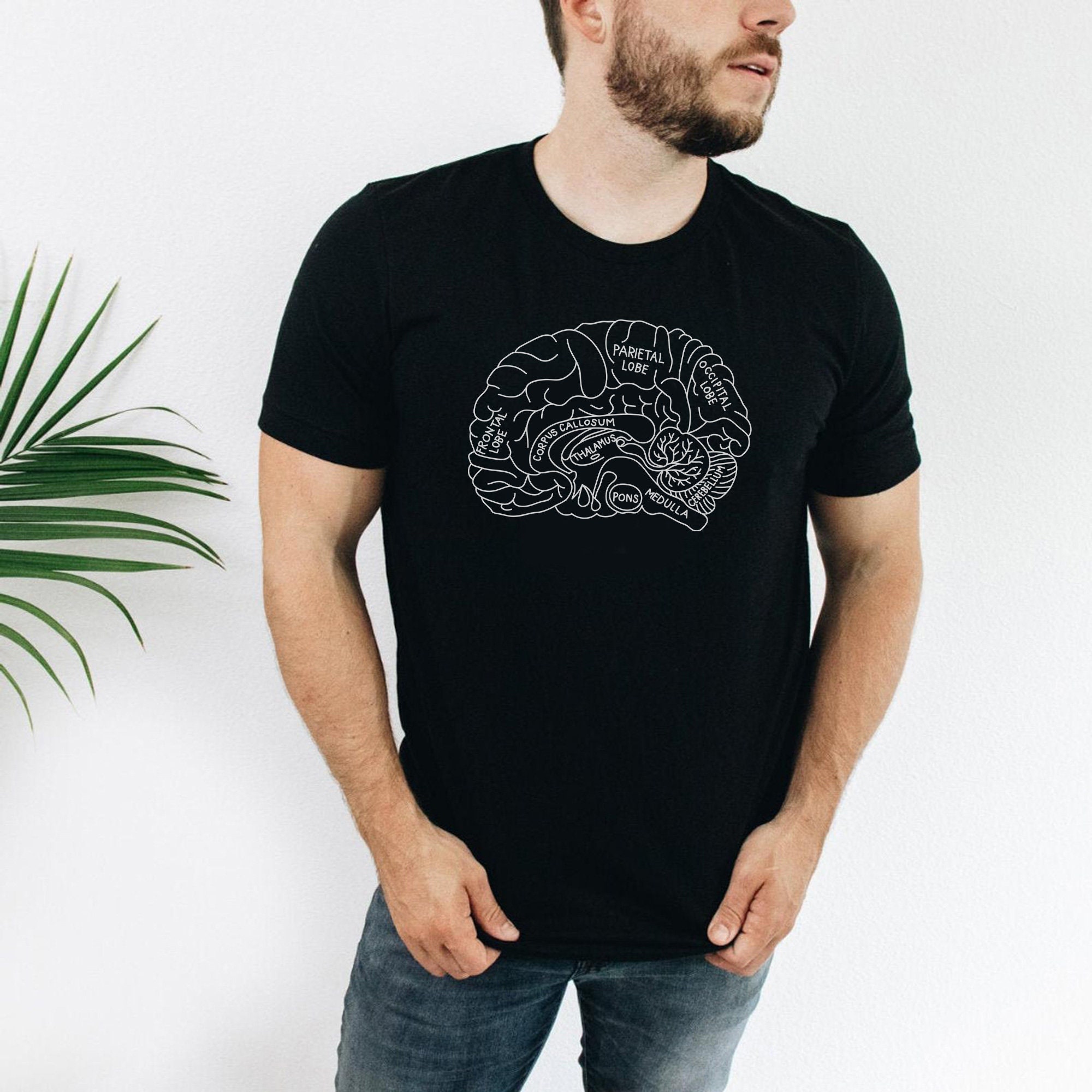 Brain Anatomy Shirt Brain Shirt Medical Student Gift | Etsy