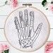 Anatomy Embroidery Pattern Bundle Ribs Hand Foot Spine - Etsy