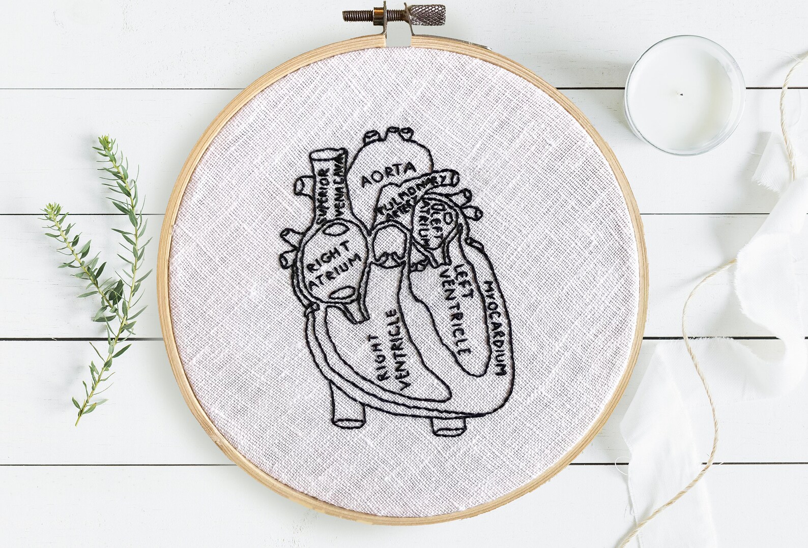Anatomy Embroidery Pattern Bundle, Nurse Embroidery Guide, DIY Medical ...