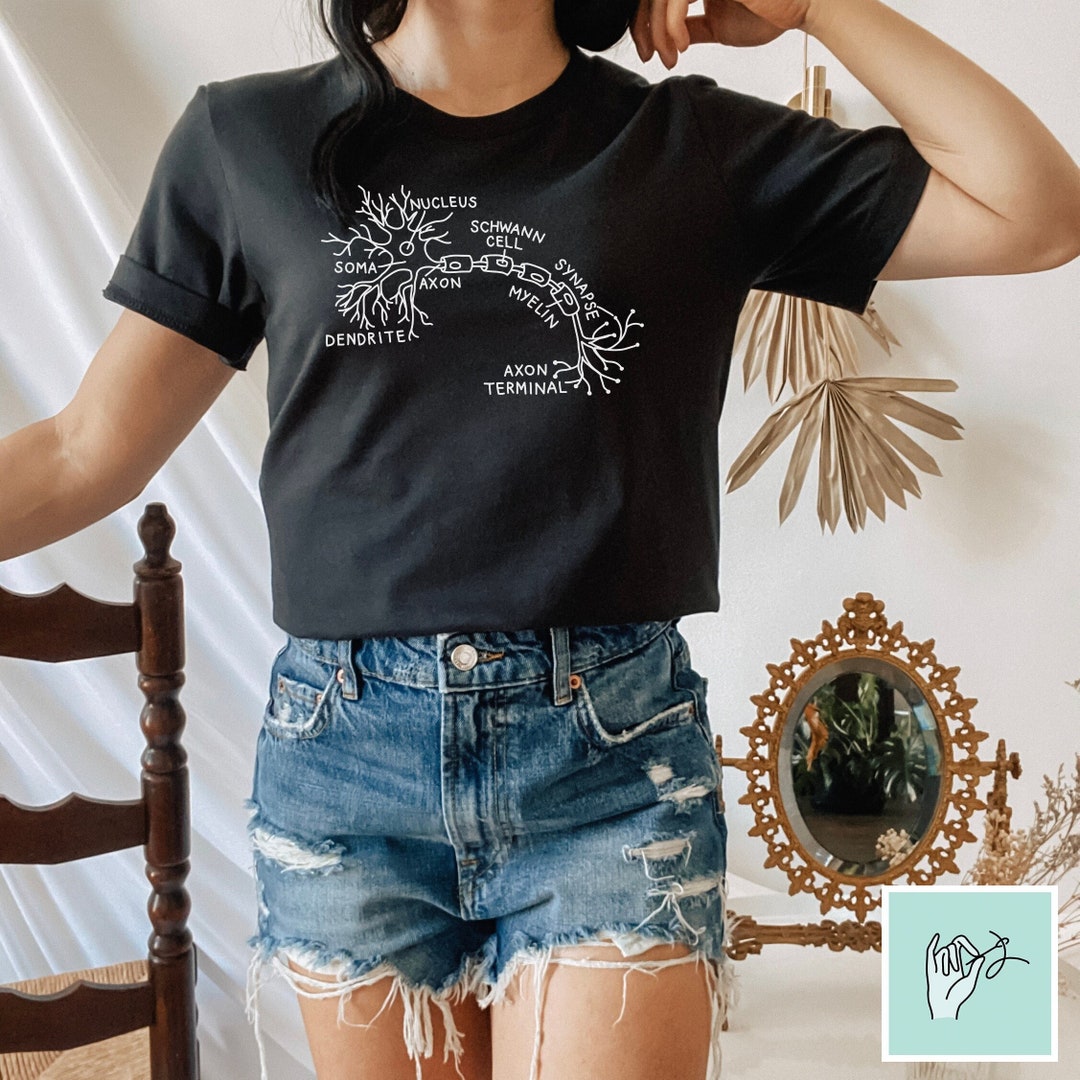 Neuron Anatomy Shirt, Neuron Shirt, Medical Student, Neurology ...