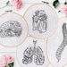 23 Anatomy Embroidery Patterns, Embroidery Pattern Bundle, Medical ...