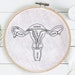 DIY Uterus Embroidery Pattern, Feminist Embroidery Pattern, Uterus ...