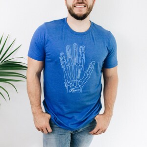 Hand Anatomy Shirt, Hand Anatomy Graphic Tee, Hand Therapist Gift ...