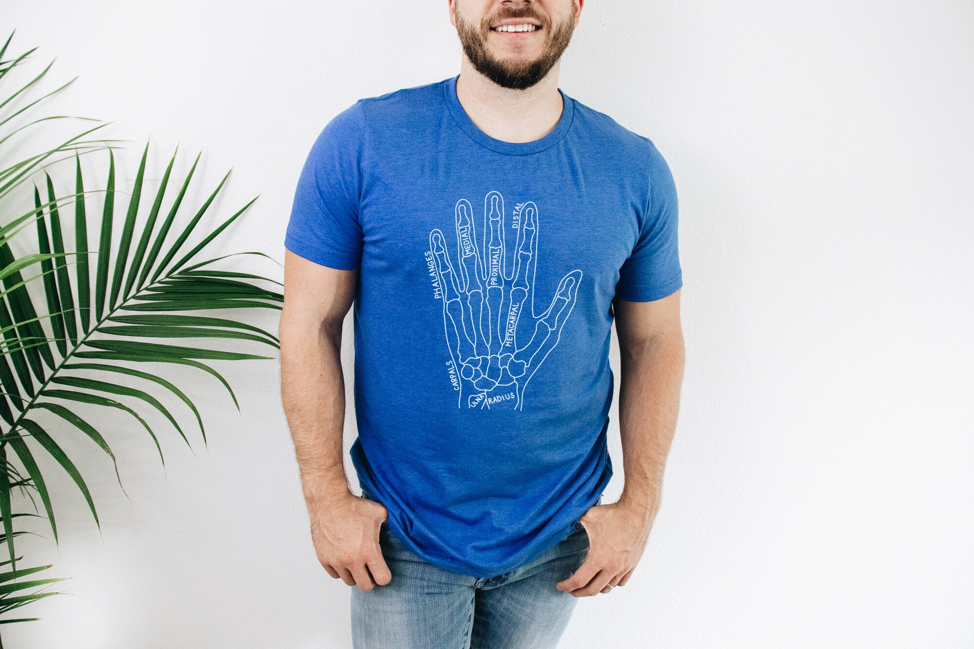 Hand Anatomy Shirt, Hand Anatomy Graphic Tee, Hand Therapist Gift ...