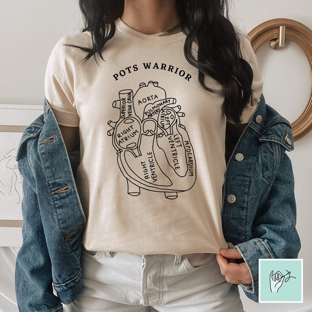 POTS Warrior Shirt, Postural Orthostatic Tachycardia Syndrome, POTS ...