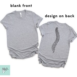 Spine Anatomy Shirt, Medical Student Shirt, Chiropractor, Physical ...