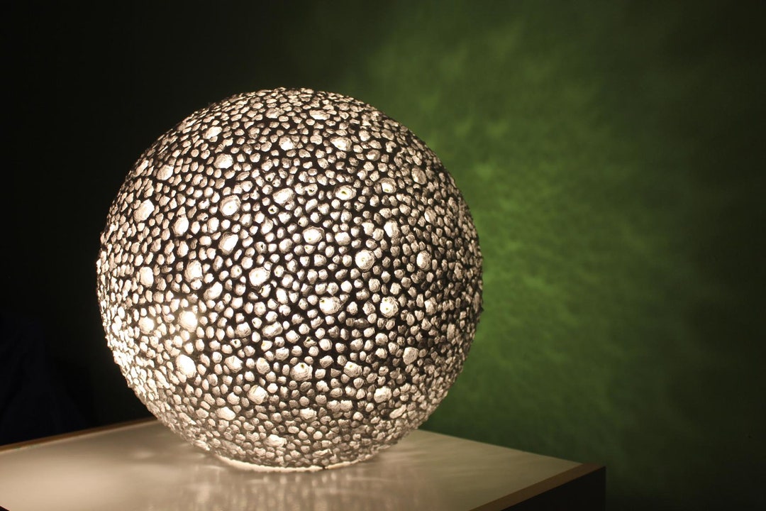 Handmade Spherical Table Lamp - Plug in Wall Lamp - Decorative Lamp ...
